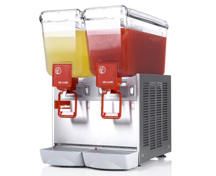 Ugolini Dispenser DELUXE-2 juice, slush 2x12L per tank. - islandcatering