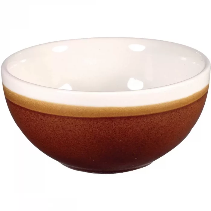 Churchill Monochrome Soup Bowl Cinnamon Brown 455ml (Pack of 12) - islandcatering